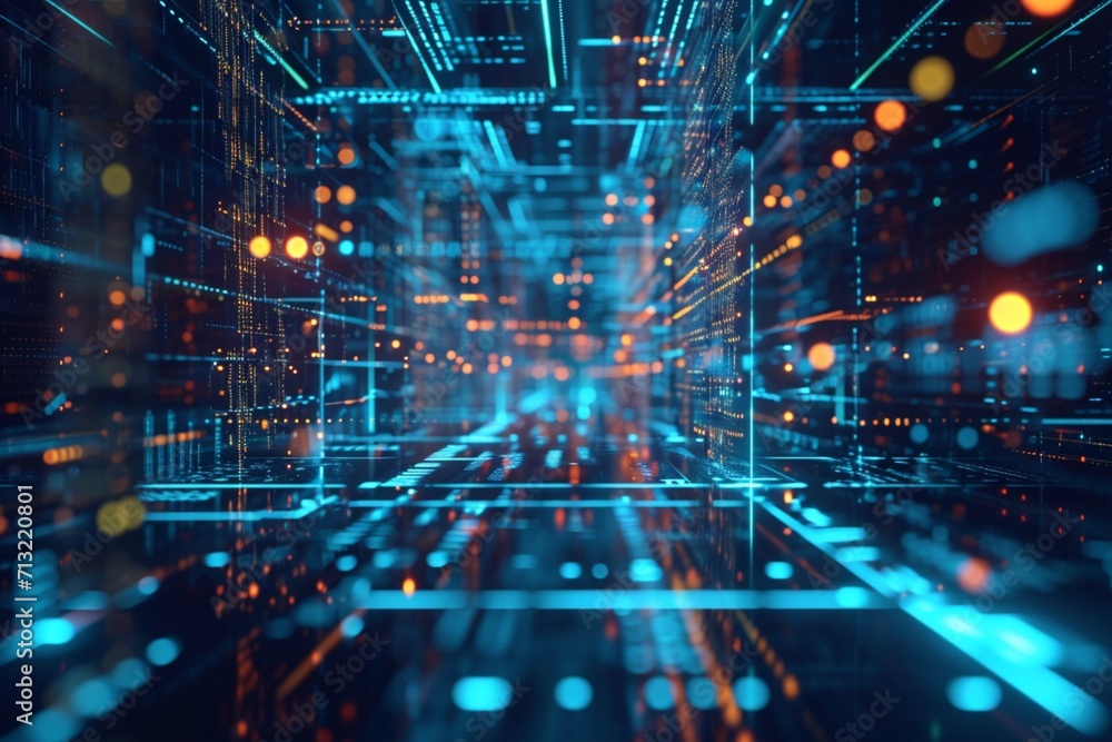 Data analysis of ai artificial intelligence process with technology ...