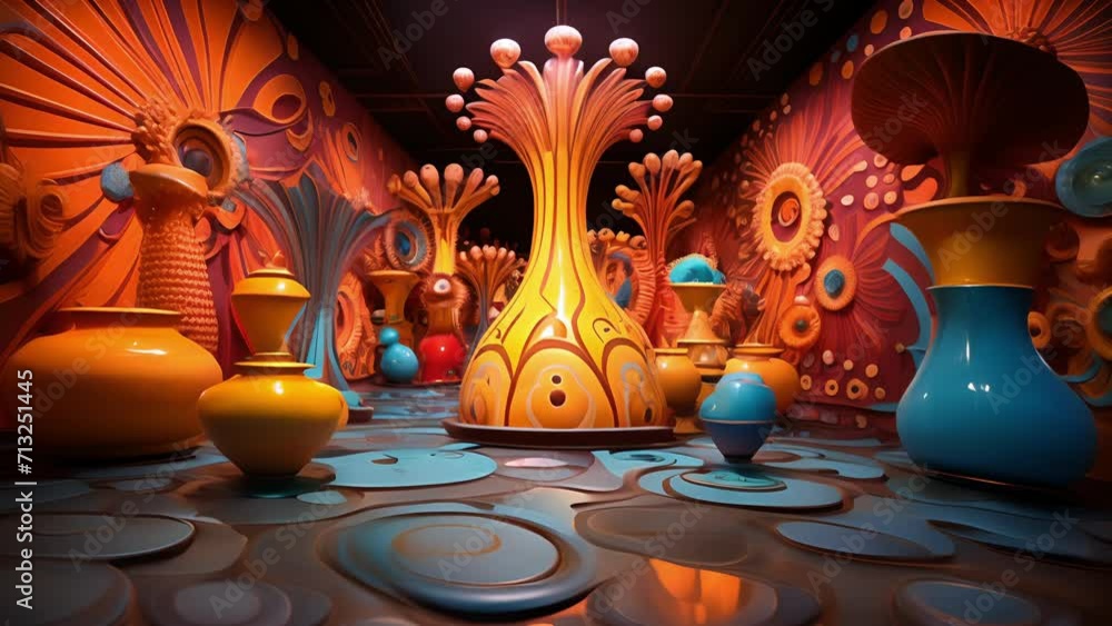 Vidéo Stock Witness a mesmerizing art installation where ordinary ...