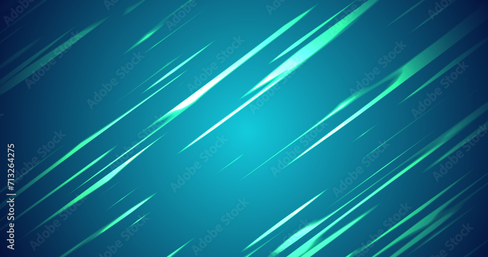 Anime Manga style speed lines animation. High-speed flying diagonally ...