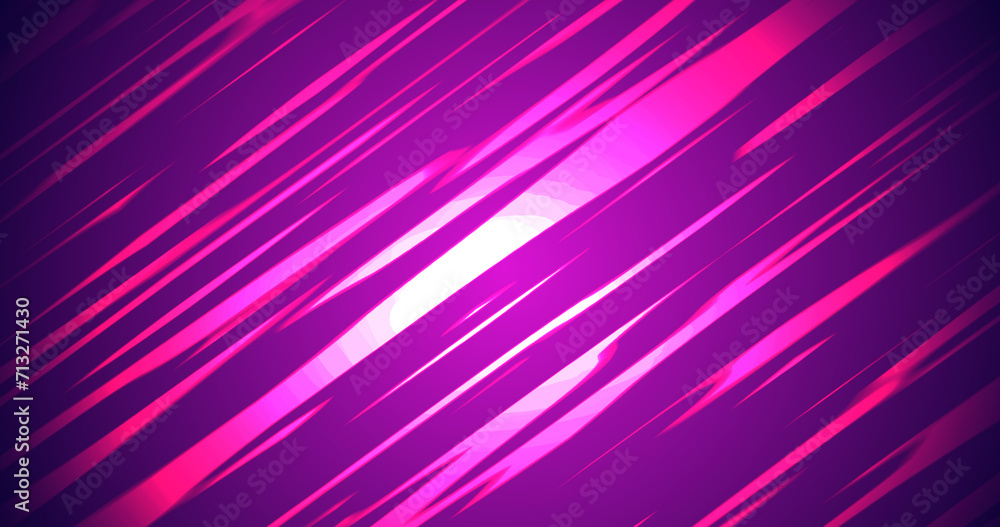 Anime Manga style speed lines animation. High-speed flying diagonally ...