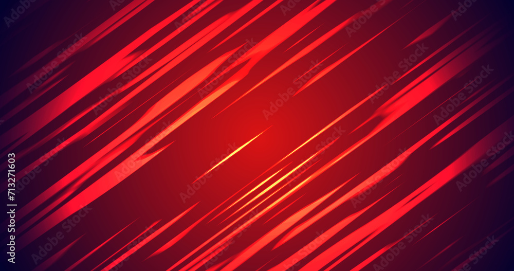 Anime Manga style speed lines animation. High-speed flying diagonally ...