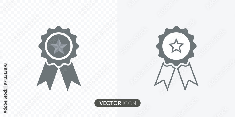 Approved or Qualification Certificate badge icon.Quality certify in ...