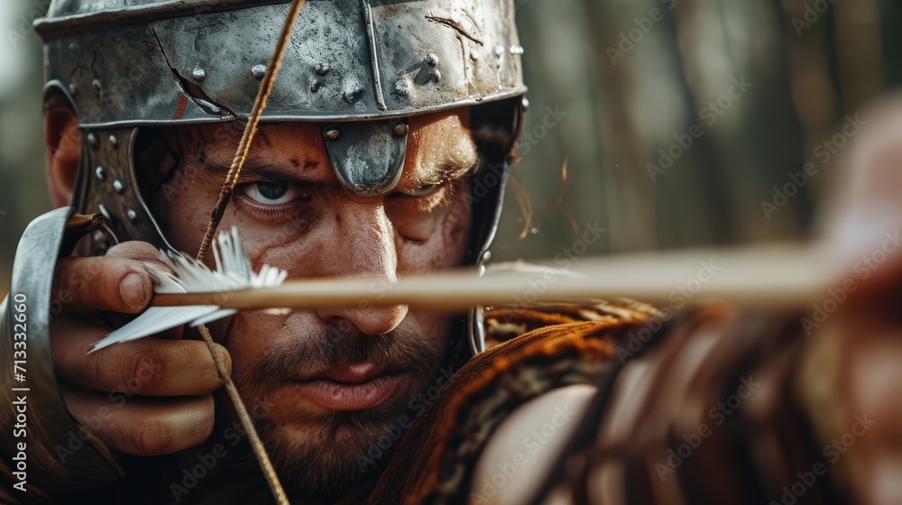 Archery Mastery in Ancient Rome: A 28-Year-Old Roman Archer, Clad in ...