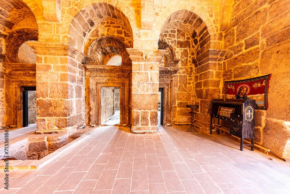 Mardin Nusaybin 9 January 2024; Mor Yakup Church (Monastery) in ...