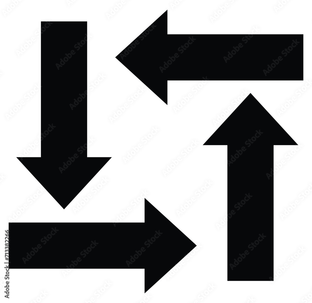 up-down icon. right and left arrow vector isolated A small two-way ...