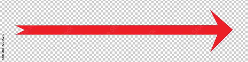 red arrow pointing right. Arrow shape element Stock Vector | Adobe Stock