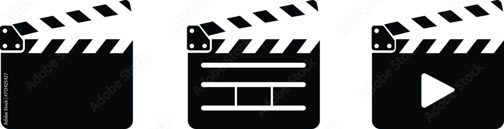 Cartoon regisseur film take board or cinema clapper. Vector film ...