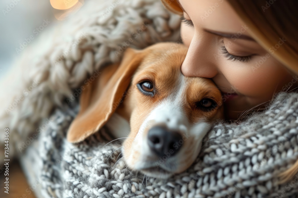 Personas demostrando cariño a sus animales domésticos Propietarios de ...