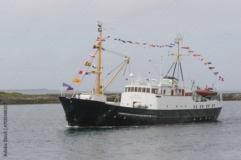 MS "Gamle Helgeland" (Eks HTS)is a passenger vessel with a steel hull ...