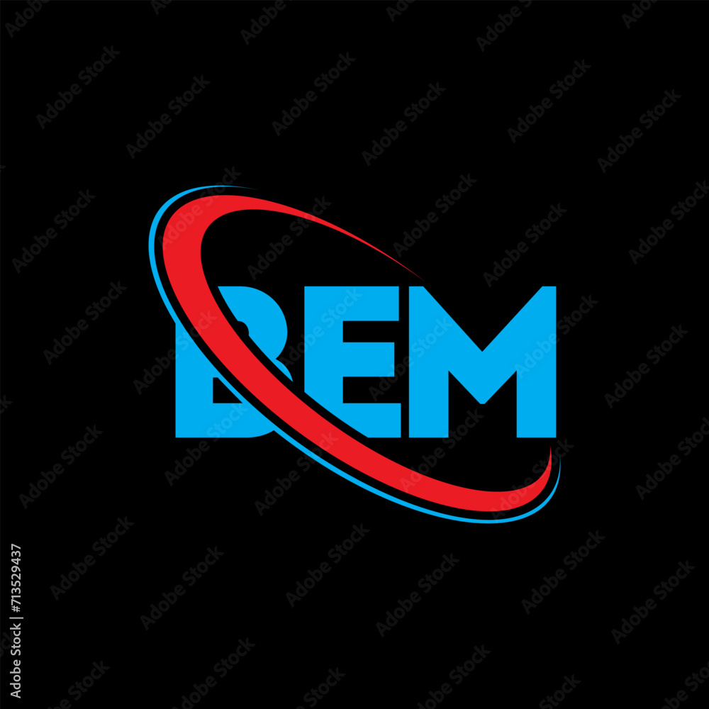 BEM logo. BEM letter. BEM letter logo design. Initials BEM logo linked ...