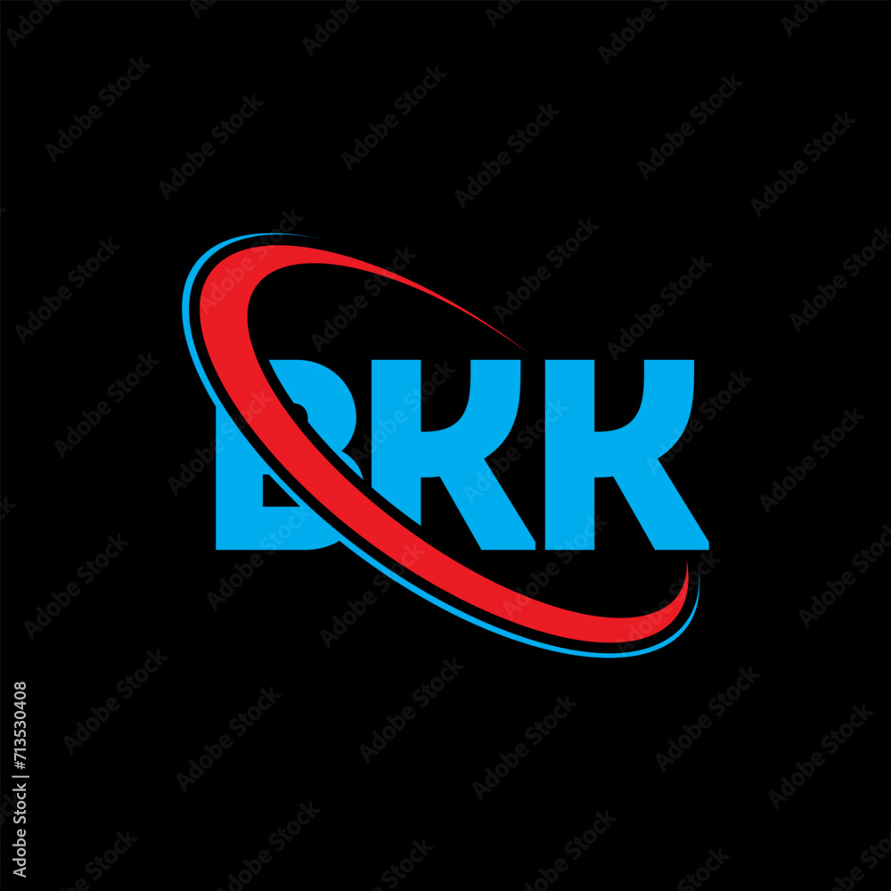 BKK logo. BKK letter. BKK letter logo design. Initials BKK logo linked ...