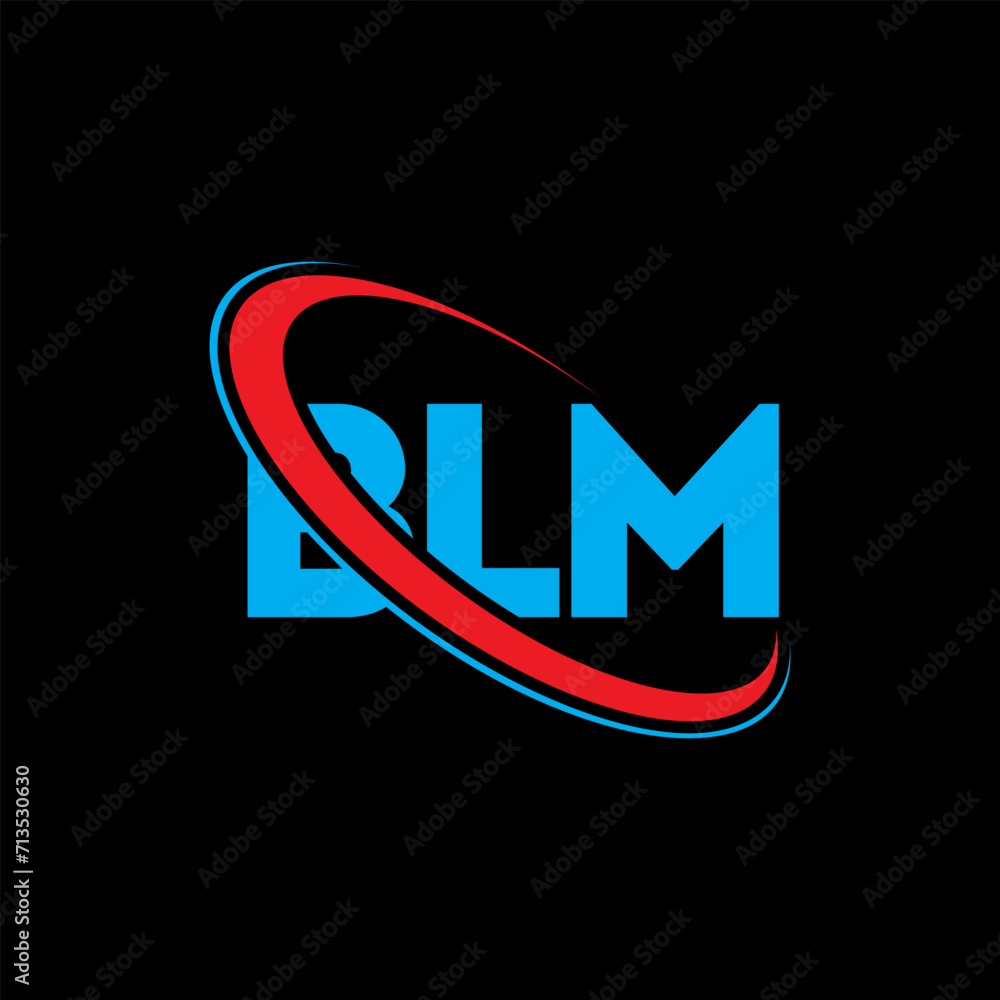 BLM logo. BLM letter. BLM letter logo design. Initials BLM logo linked ...