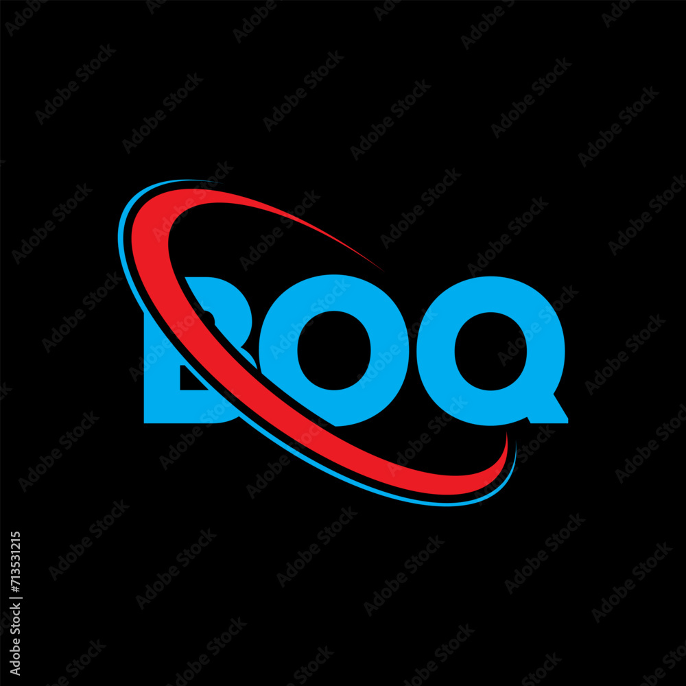 BOQ logo. BOQ letter. BOQ letter logo design. Initials BOQ logo linked ...