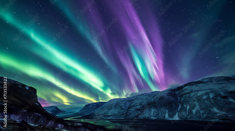 Aurora borealis commonly known as the Northern Lights which is a ...