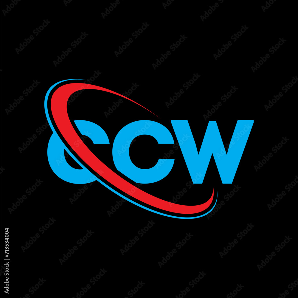 CCW logo. CCW letter. CCW letter logo design. Intitials CCW logo linked ...