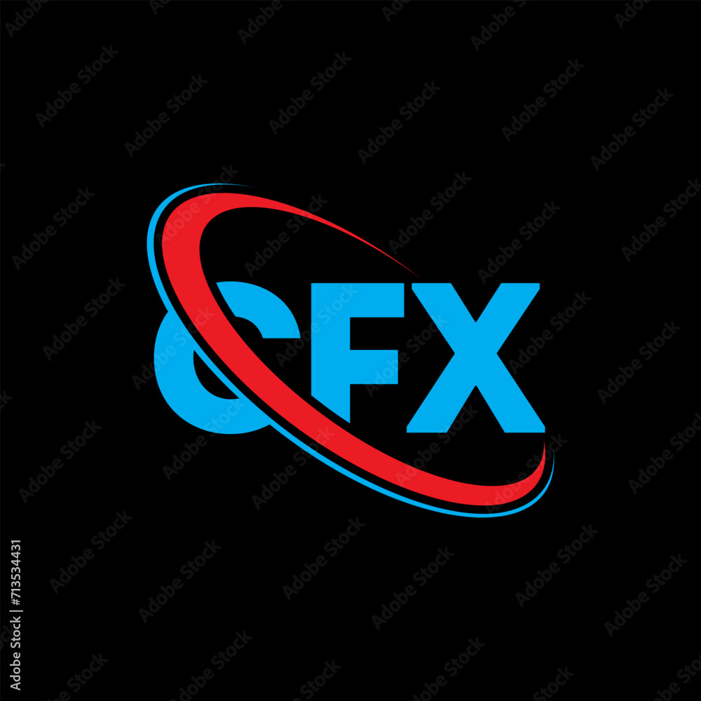 CFX logo. CFX letter. CFX letter logo design. Initials CFX logo linked ...