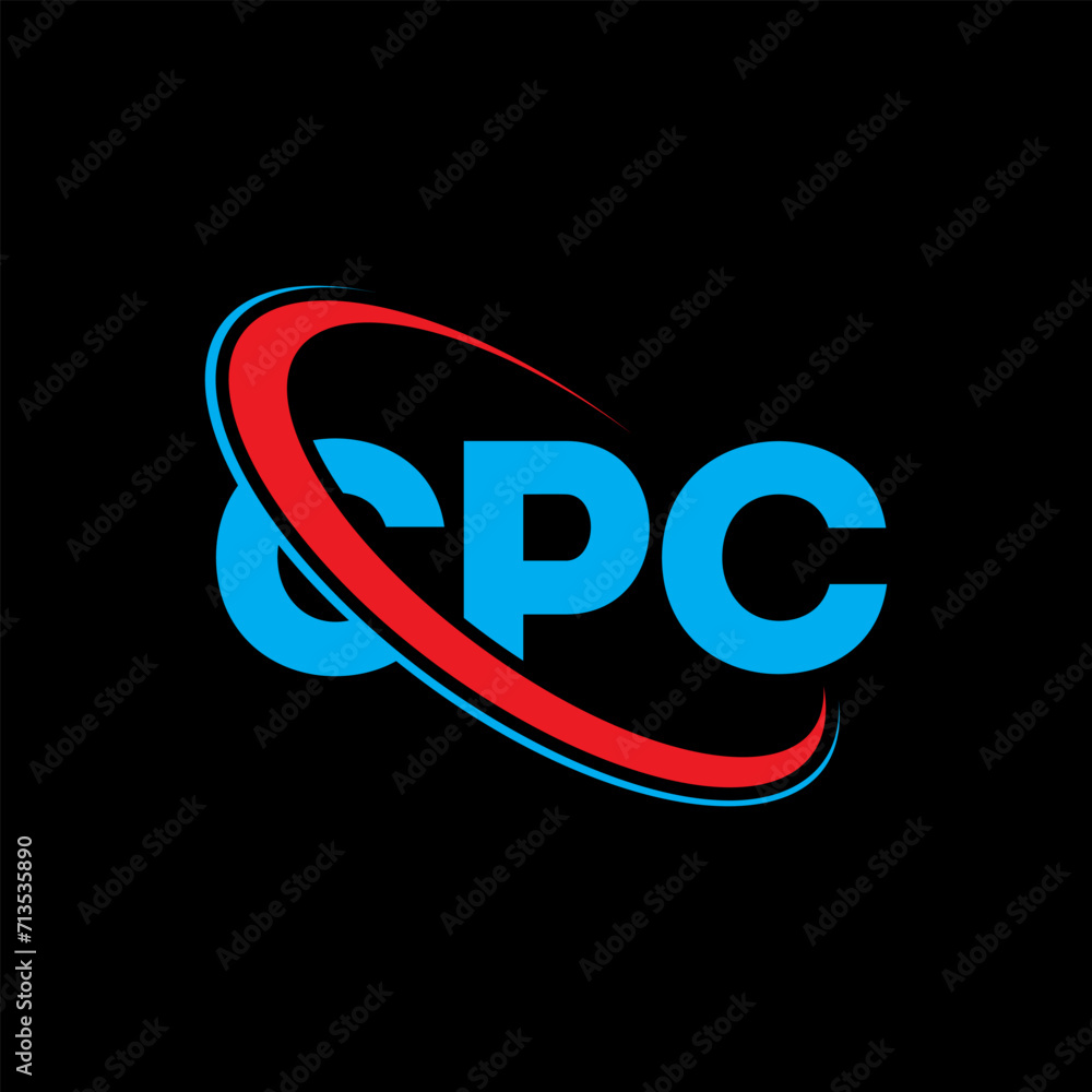 CPC logo. CPC letter. CPC letter logo design. Initials CPC logo linked ...