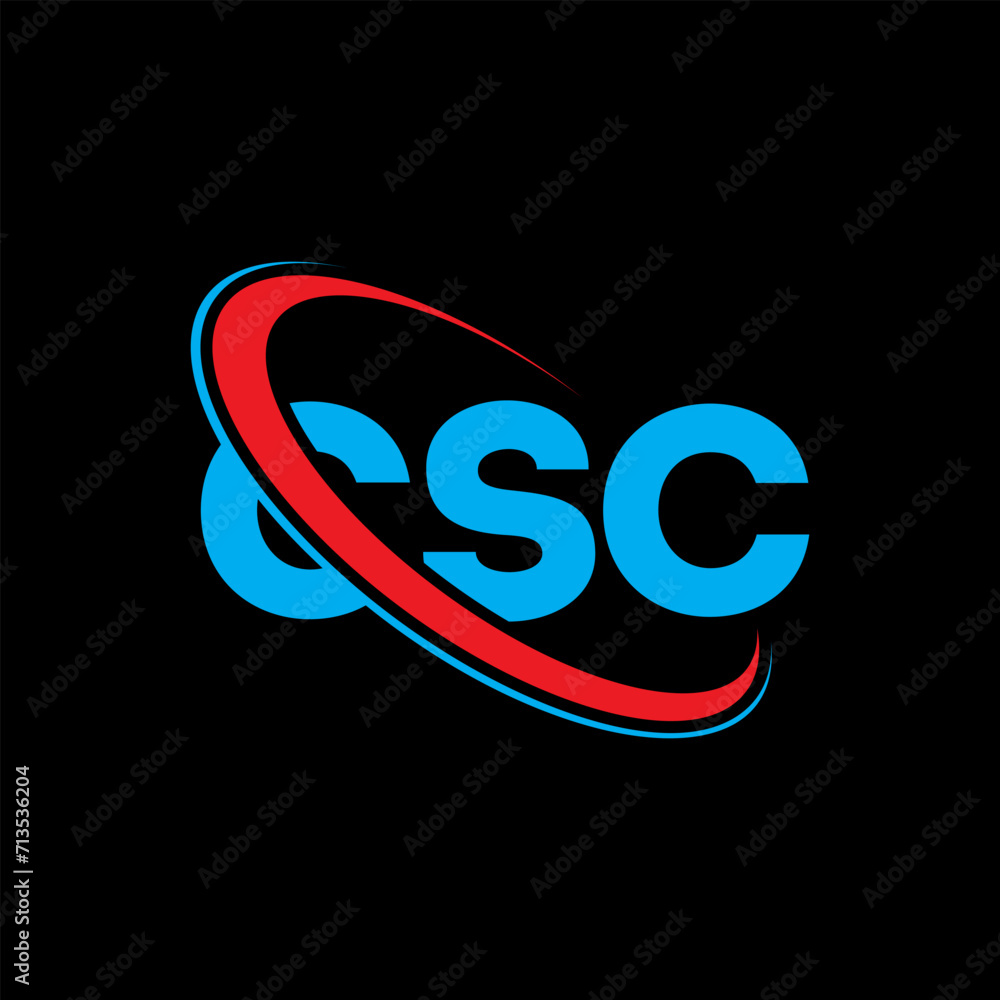 CSC logo. CSC letter. CSC letter logo design. Initials CSC logo linked ...