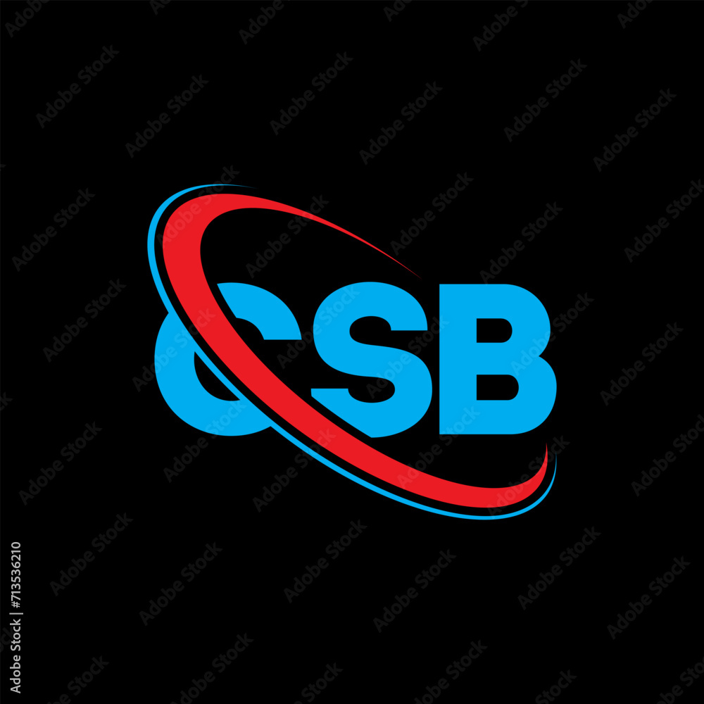 CSB logo. CSB letter. CSB letter logo design. Initials CSB logo linked ...