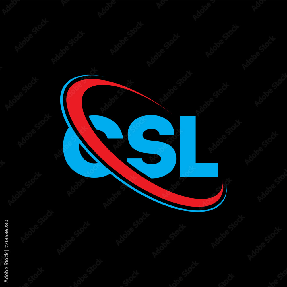 CSL logo. CSL letter. CSL letter logo design. Initials CSL logo linked ...