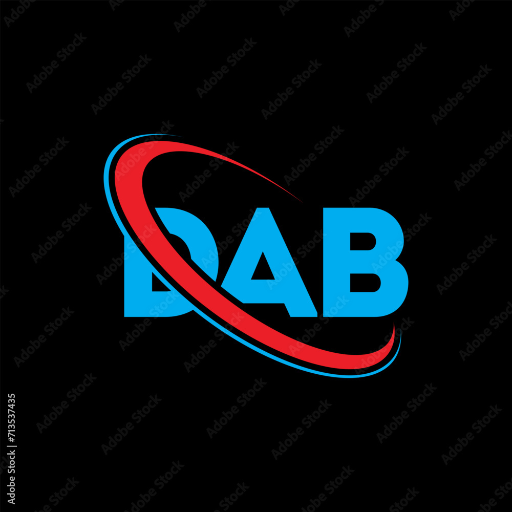 Vecteur Stock DAB logo. DAB letter. DAB letter logo design. Intitials ...