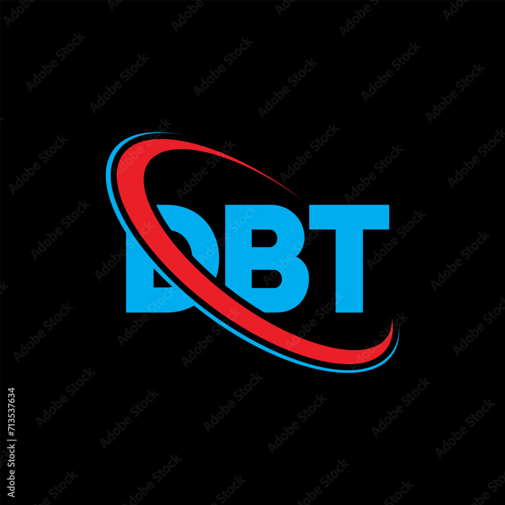 DBT logo. DBT letter. DBT letter logo design. Intitials DBT logo linked ...