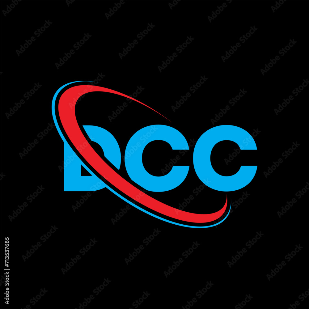 DCC logo. DCC letter. DCC letter logo design. Intitials DCC logo linked ...