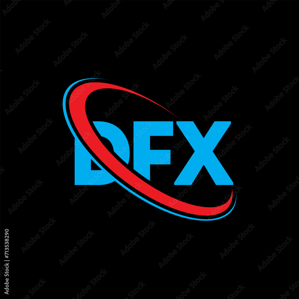 DFX logo. DFX letter. DFX letter logo design. Initials DFX logo linked ...