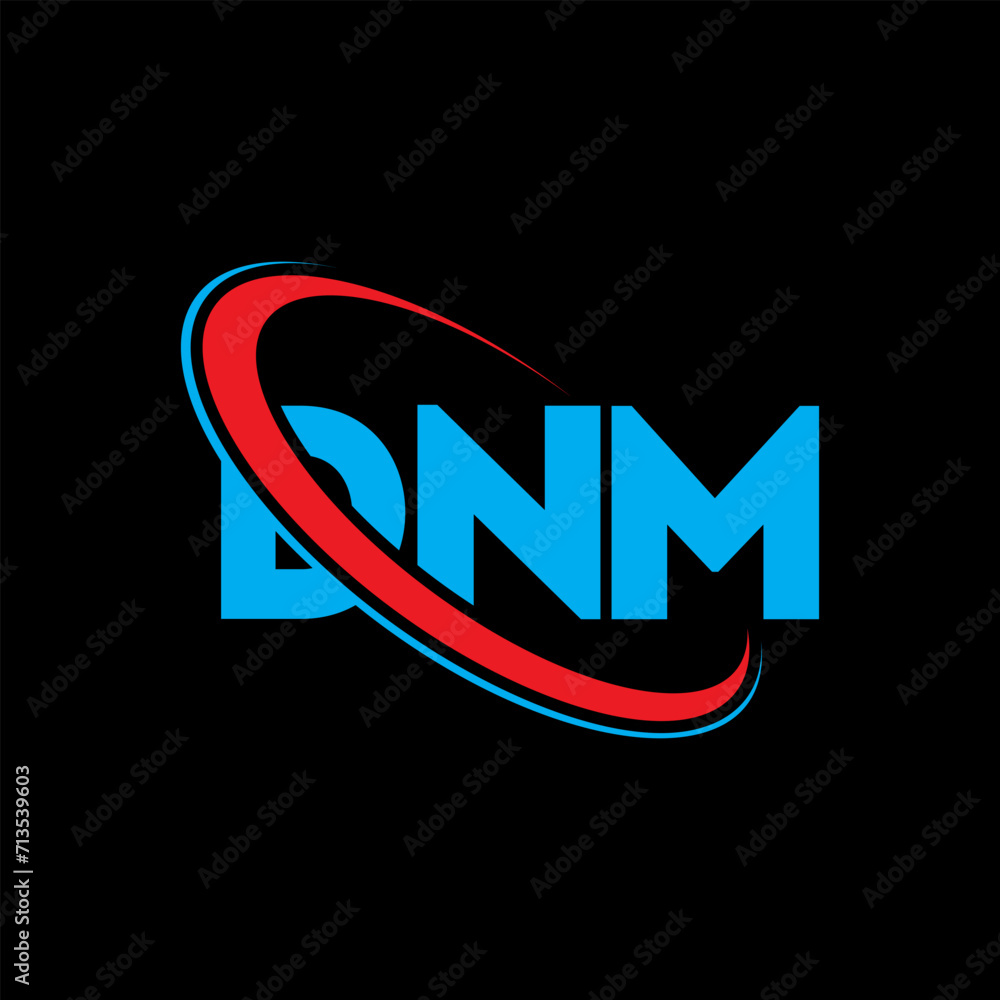 DNM logo. DNM letter. DNM letter logo design. Initials DNM logo linked ...