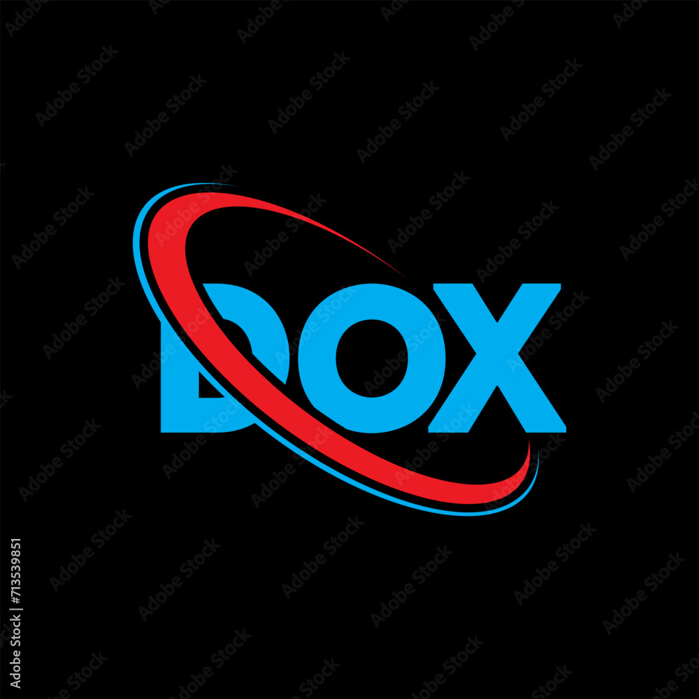 DOX logo. DOX letter. DOX letter logo design. Initials DOX logo linked ...