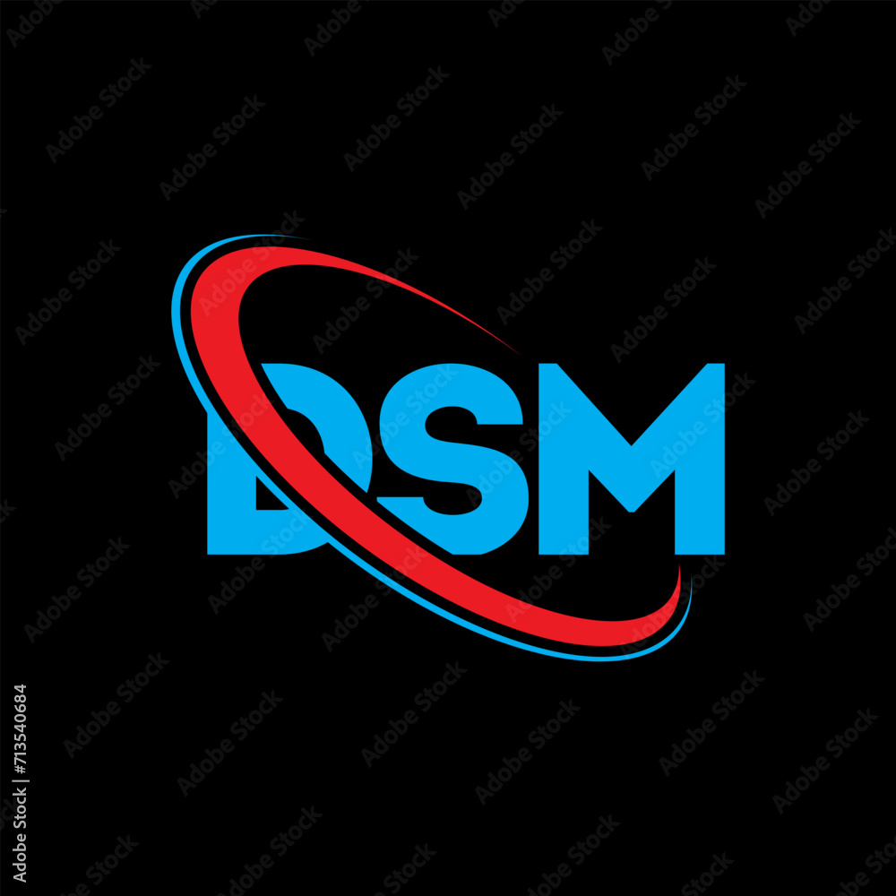 DSM logo. DSM letter. DSM letter logo design. Initials DSM logo linked ...