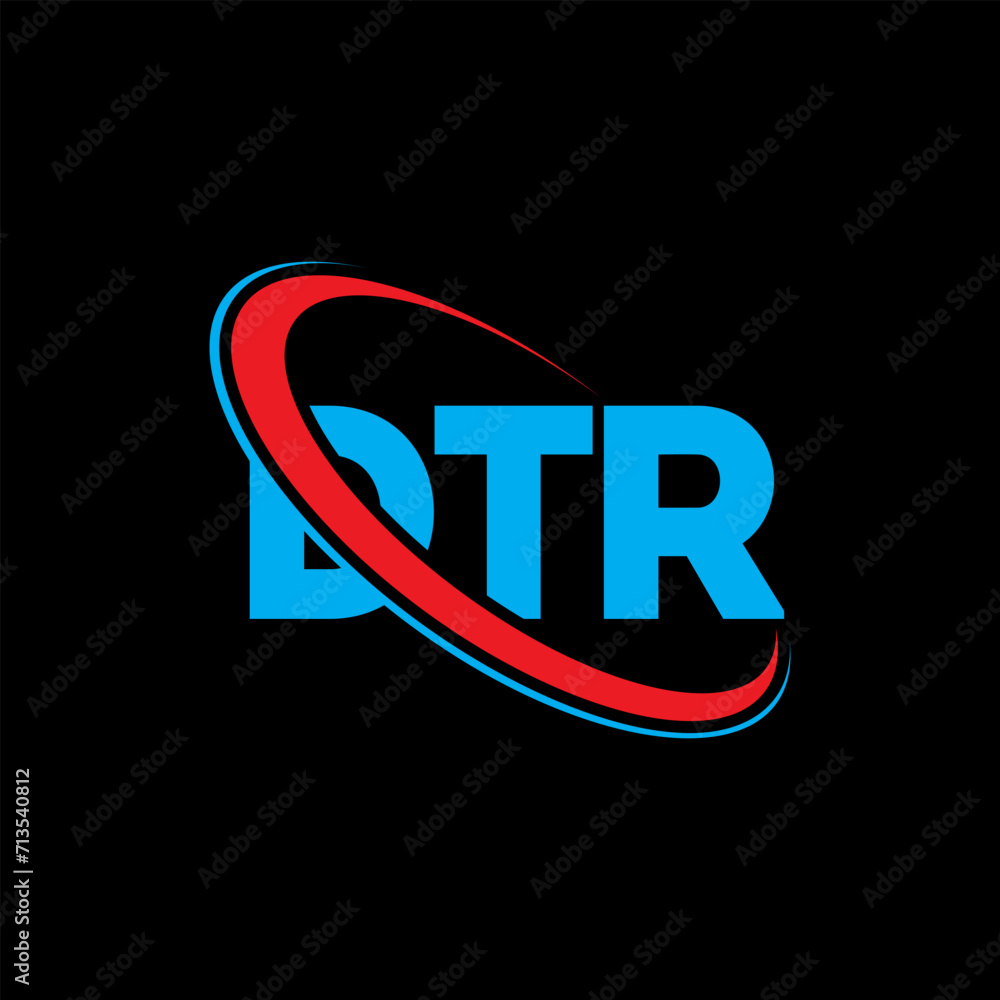 DTR logo. DTR letter. DTR letter logo design. Initials DTR logo linked ...