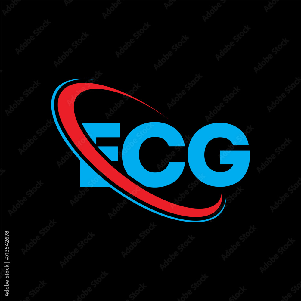 ECG logo. ECG letter. ECG letter logo design. Intitials ECG logo linked ...