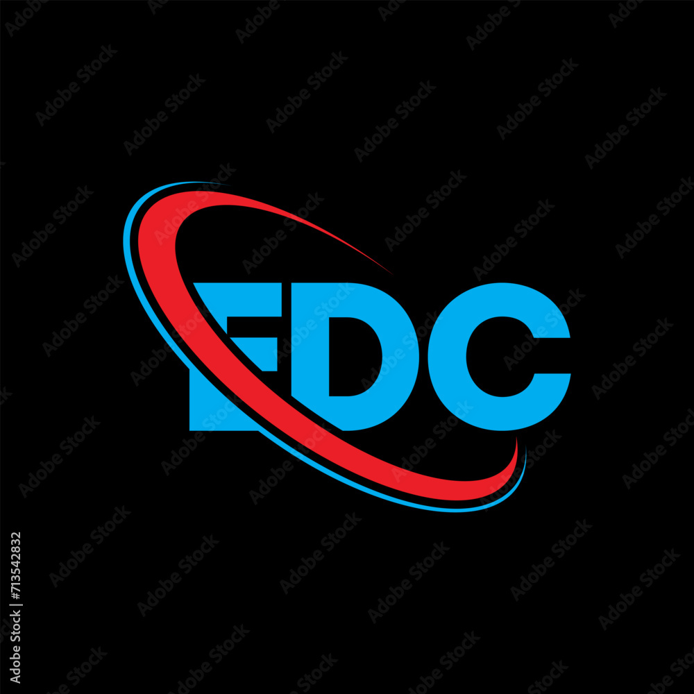 EDC logo. EDC letter. EDC letter logo design. Initials EDC logo linked ...