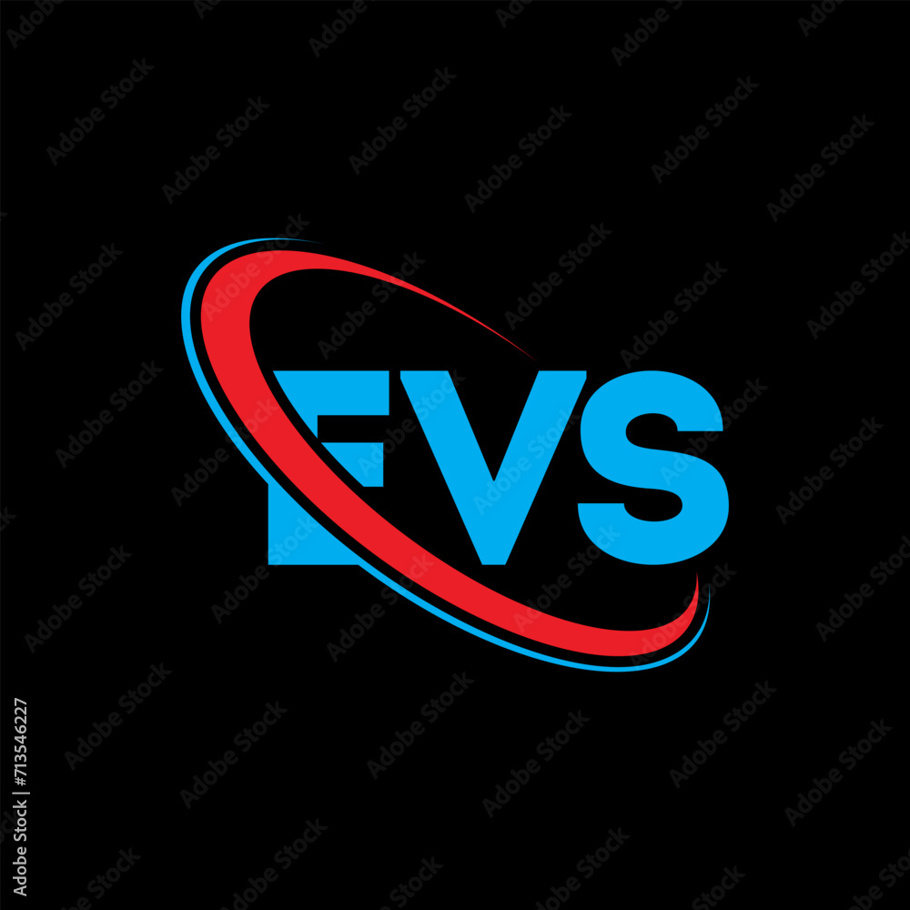 EVS logo. EVS letter. EVS letter logo design. Initials EVS logo linked ...