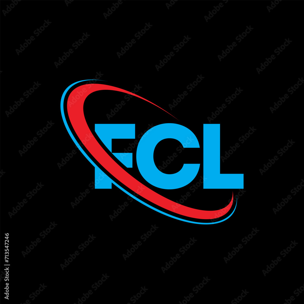 FCL logo. FCL letter. FCL letter logo design. Intitials FCL logo linked ...