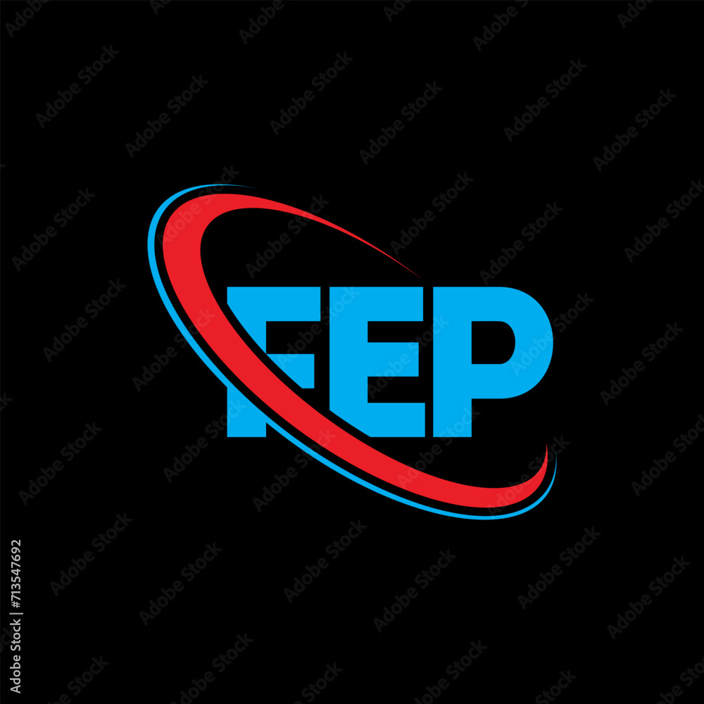 FEP logo. FEP letter. FEP letter logo design. Initials FEP logo linked ...