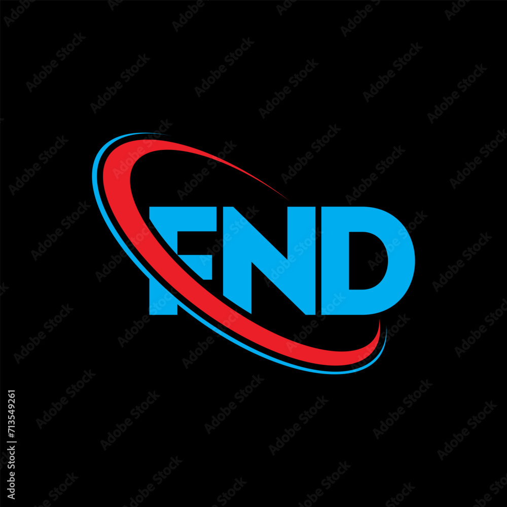 FND logo. FND letter. FND letter logo design. Initials FND logo linked ...