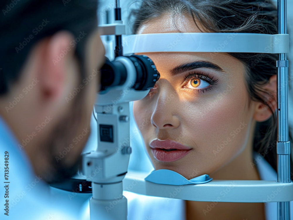 Examination at the ophthalmologist, prevention of poor eyesight ...