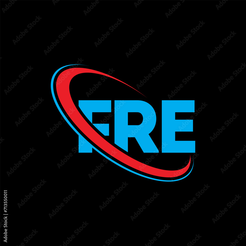 FRE logo. FRE letter. FRE letter logo design. Initials FRE logo linked ...