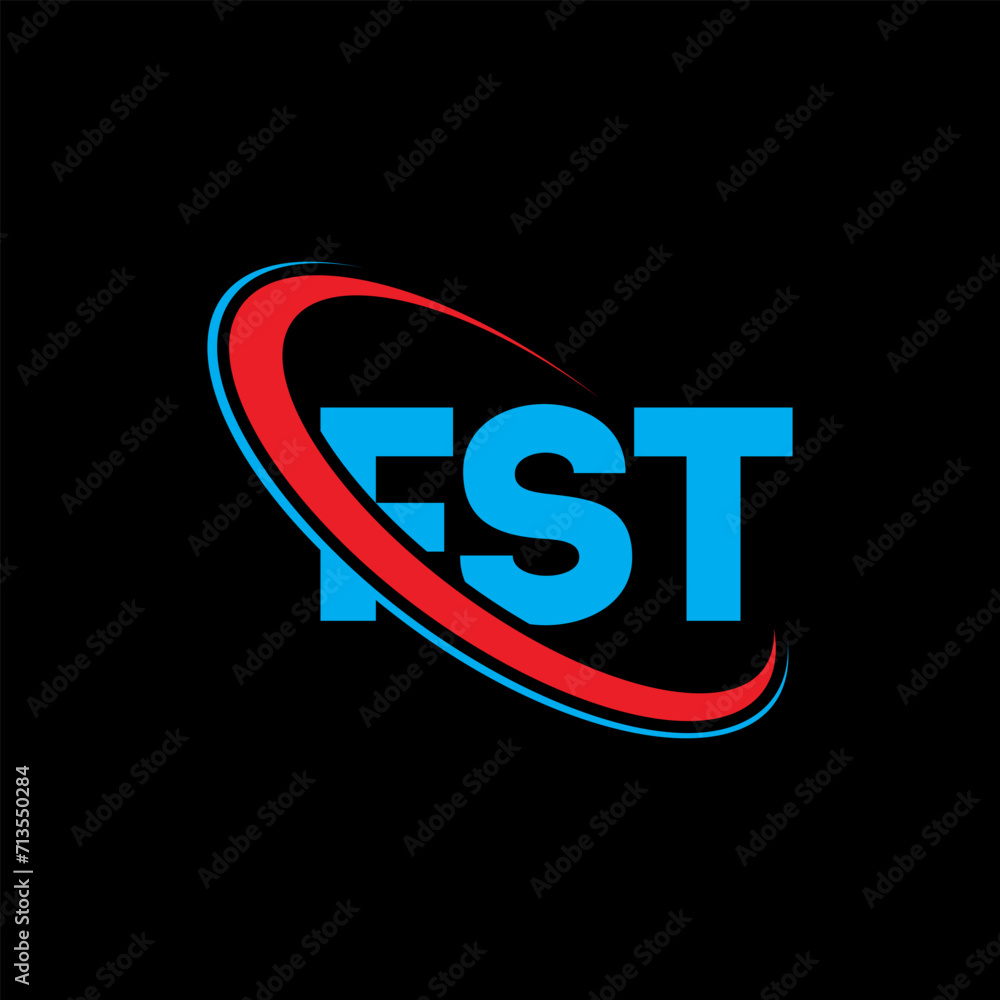 FST logo. FST letter. FST letter logo design. Initials FST logo linked ...