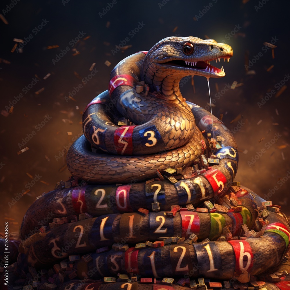 World dangerous one number snake images Generative AI Stock ...