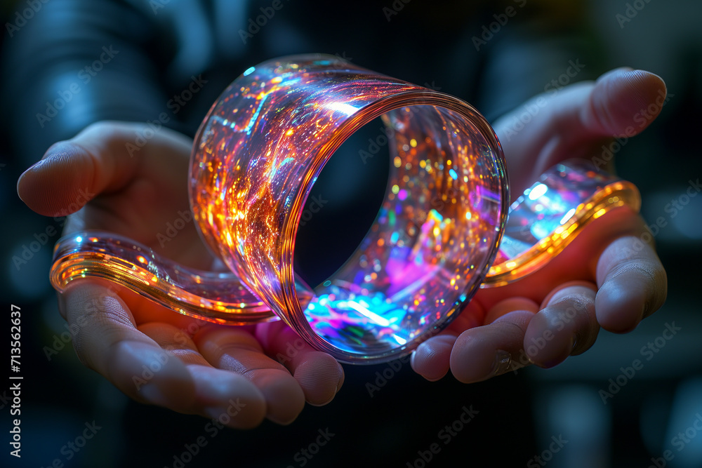 Electronic devices with flexible and curlable displays.Turn on phone ...