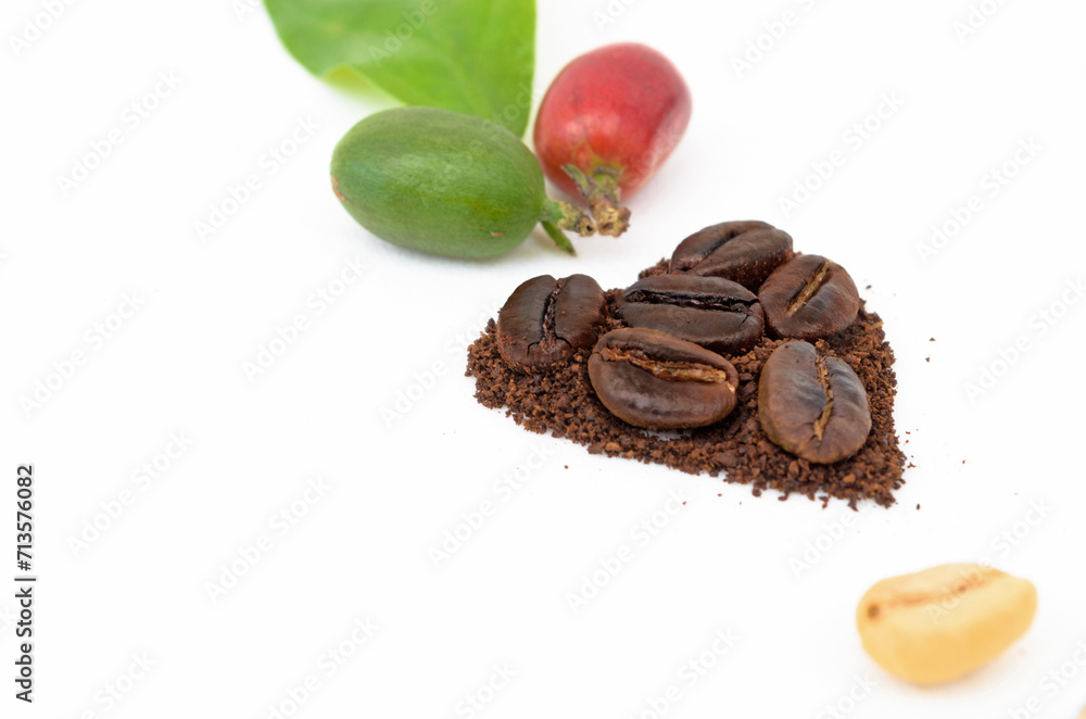 Pasión por el café. Amante y fanático del café. Granos tostados en ...