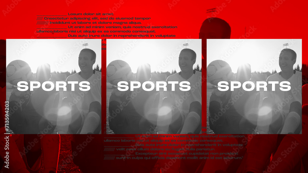 Sports Energetic Trendy Media Opener Slideshow Template contains 24 ...