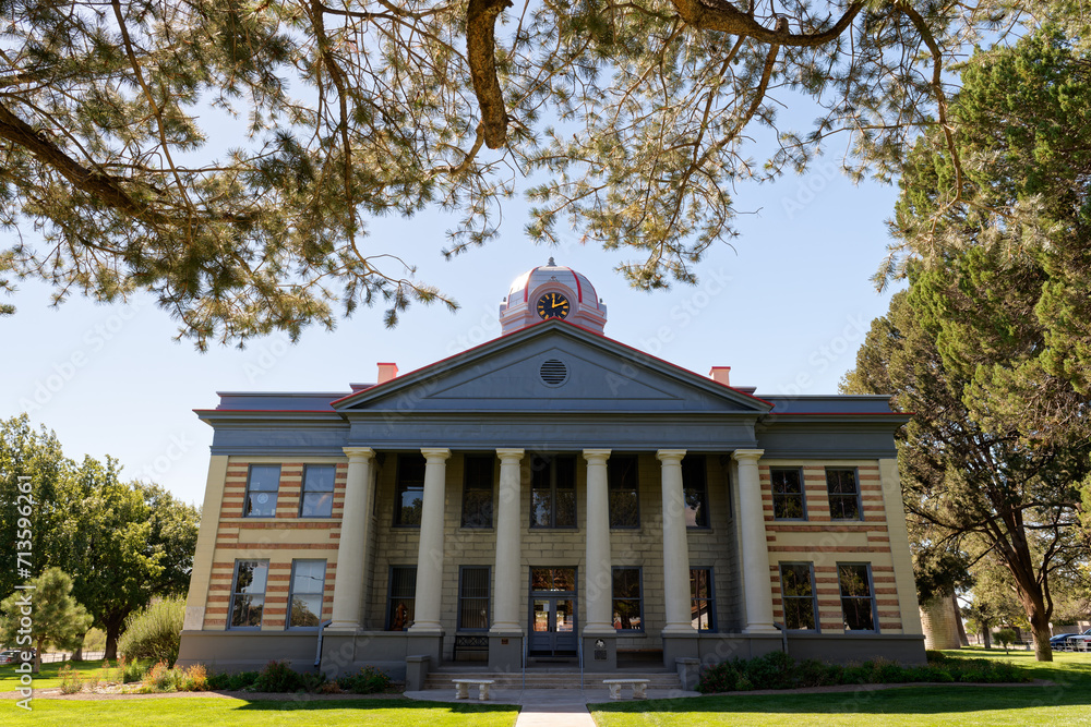 Fort Davis, TX - Oct. 11, 2023: The Jeff Davis County Courthouse is ...