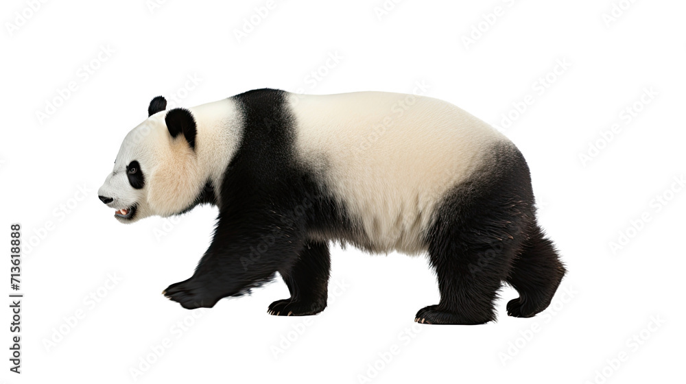 Panda isolated on a transparent background Stock Photo | Adobe Stock