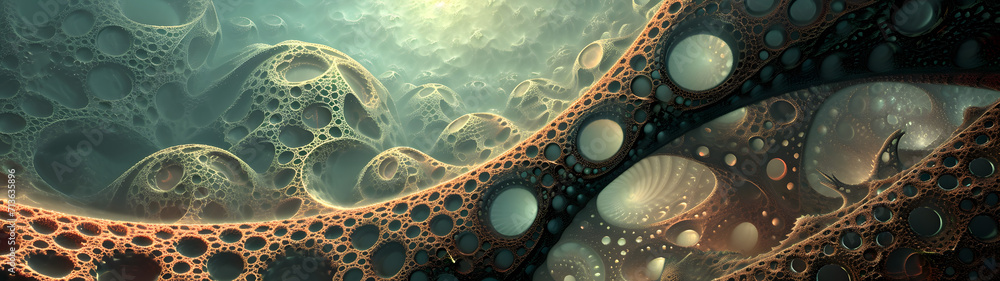 Through a screenshot, the intricate textures and details of a surface ...