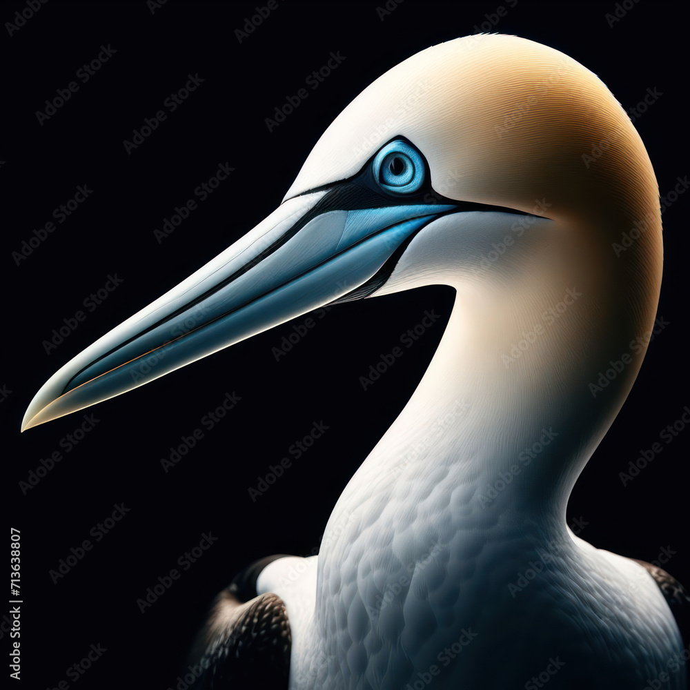 Sula nebouxii (Blue-footed booby), blue-footed booby bird, pájaro bobo ...