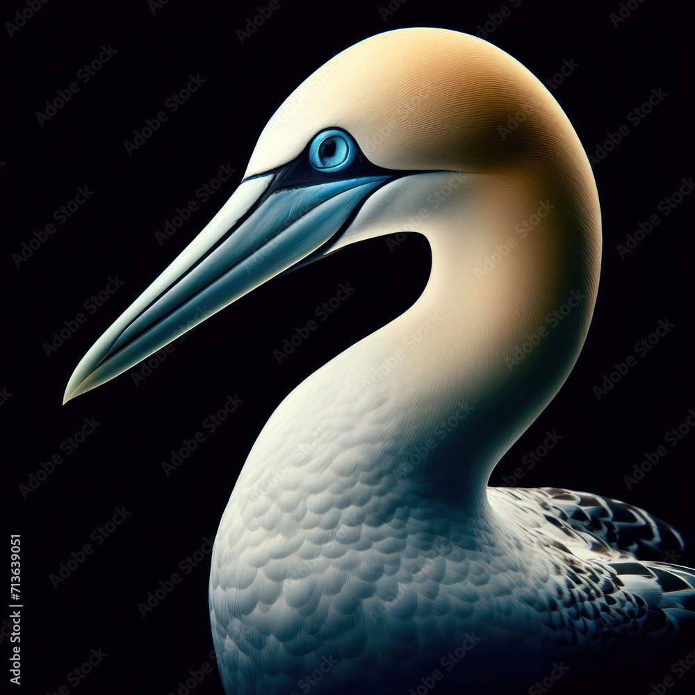 Sula nebouxii (Blue-footed booby), blue-footed booby bird, pájaro bobo ...